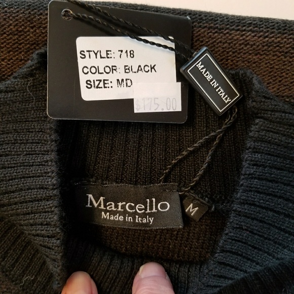 Marcello | Sweaters | Nwt Marcello Italian Wool Mens Sweaterpullover ...